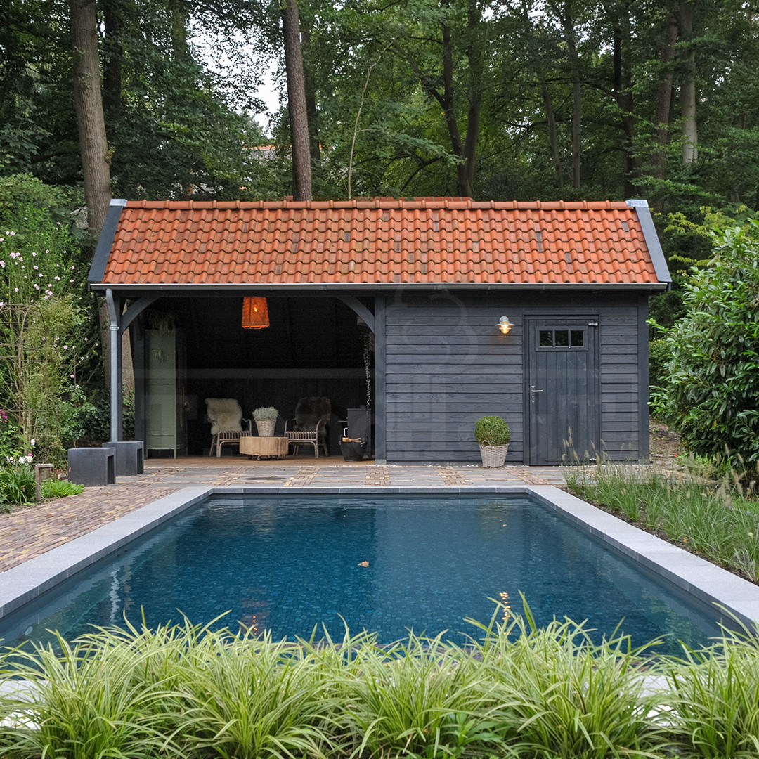 Schuur met overkapping | Trendhout
